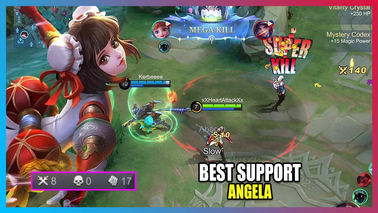 ANGELA MOBILE LEGENDS GAMEPLAY #mlbb - YouTube
