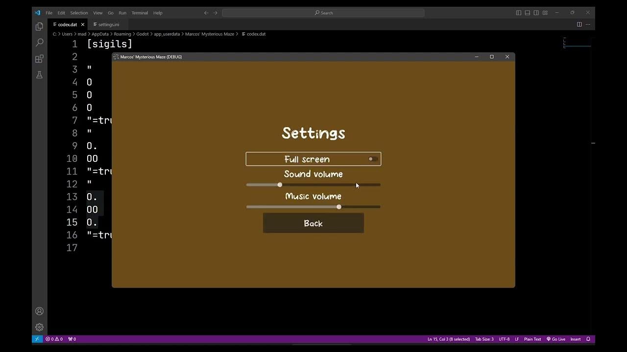 Using Godot's ConfigFile class to store the game's shape codex - Marcos' Mysterious Maze devlog ...