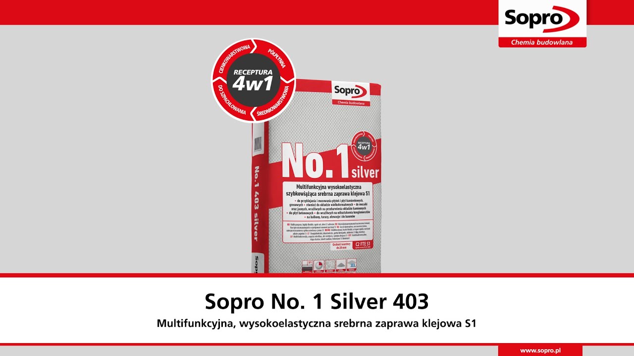 Sopro No.1 403 silver - Multifunkcyjna, wysokoelastyczna srebrna ...