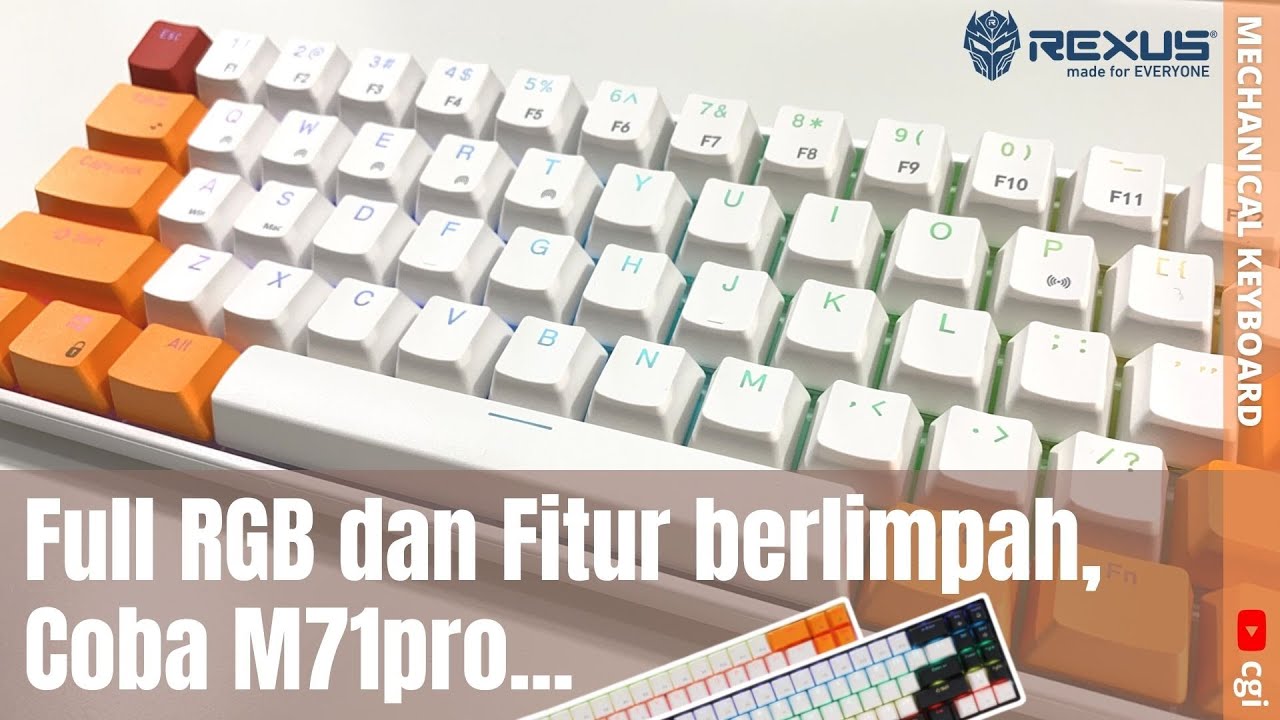 Review: REXUS DAXA M71 PRO - BROWN SWITCH - MECHANICAL KEYBOARD - YouTube