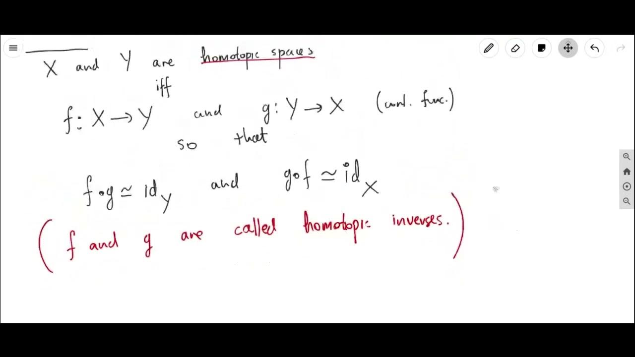Modern Topology - Lecture 13 - Homotopic Spaces - YouTube