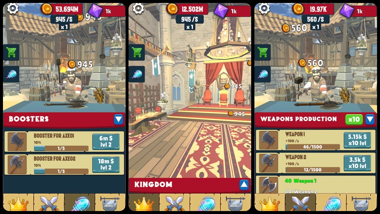 Idle Blacksmith Mobile Game | Gameplay Android & Apk - YouTube