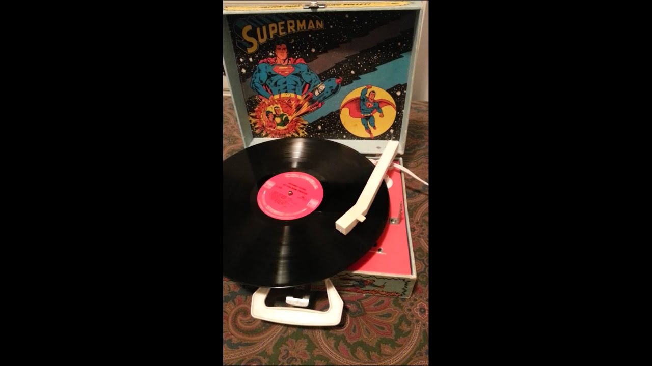 Superman Record Player - YouTube