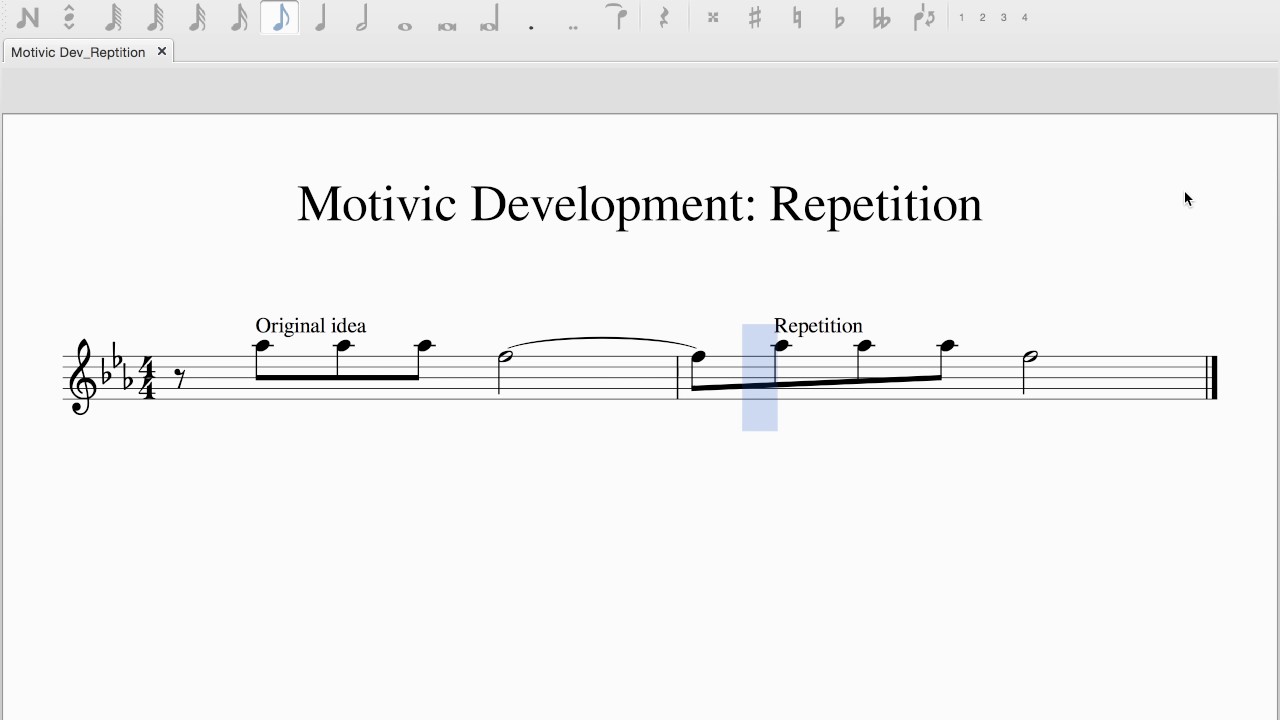 Motivic Development: Repetition - YouTube