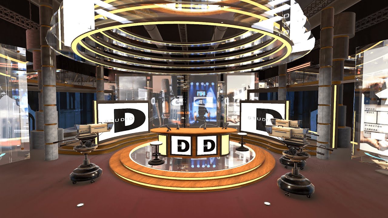 Studio D | Virtual TV Studio | Unity Engine - YouTube