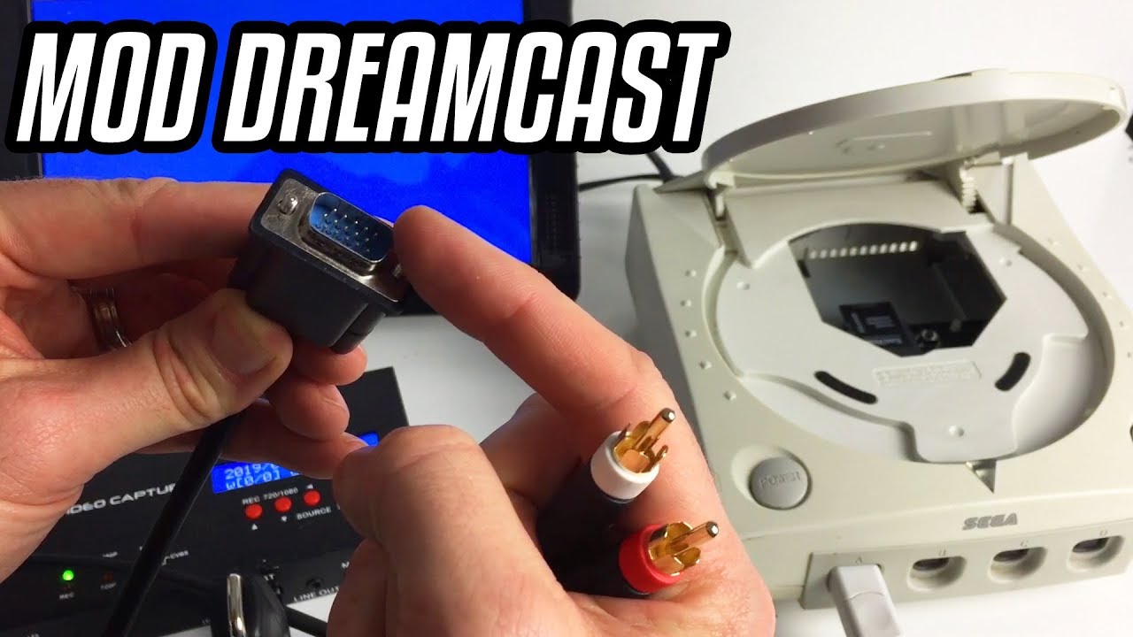 MOD DREAMCAST GDEMU + ALIMENTATION + VGA to HDMI ! - YouTube