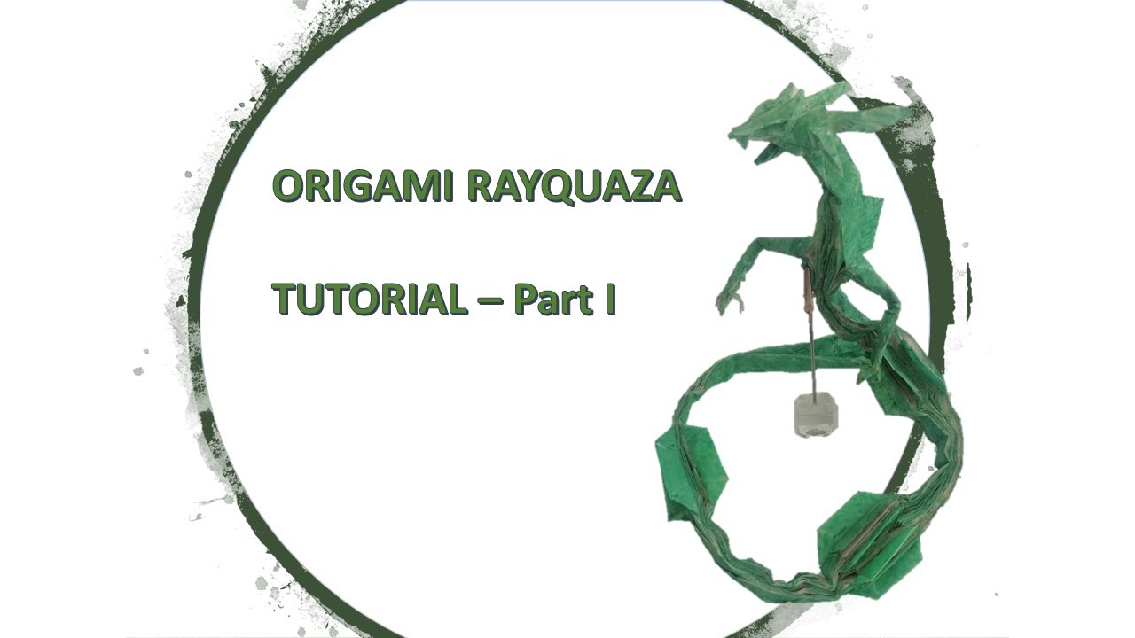 ORIGAMI RAYQUAZA TUTORIAL - PART I (Precreasing) | by Gonçalo Chambel ...