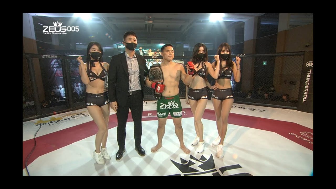 [ZFC] 제우스fc 005 정한국 VS 이형석 하이라이트 + 링 인터뷰 (라이트급 타이틀전) - YouTube