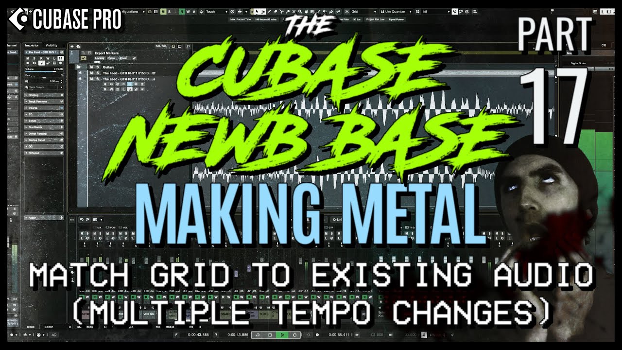 Cubase Tempo Maps - Setting The Grid To Match Audio (With Multiple ...