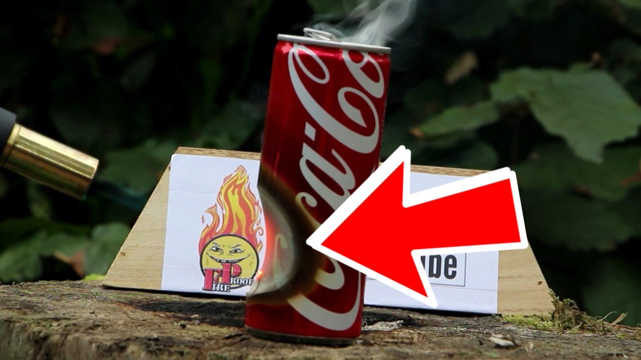 how to melt aluminum | gas torch vs coca cola can - YouTube