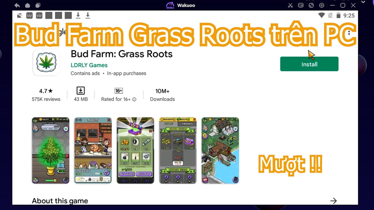 Bud Farm Grass Roots PC - Cách tải & sử dụng mượt trên Máy tính/ Laptop ...