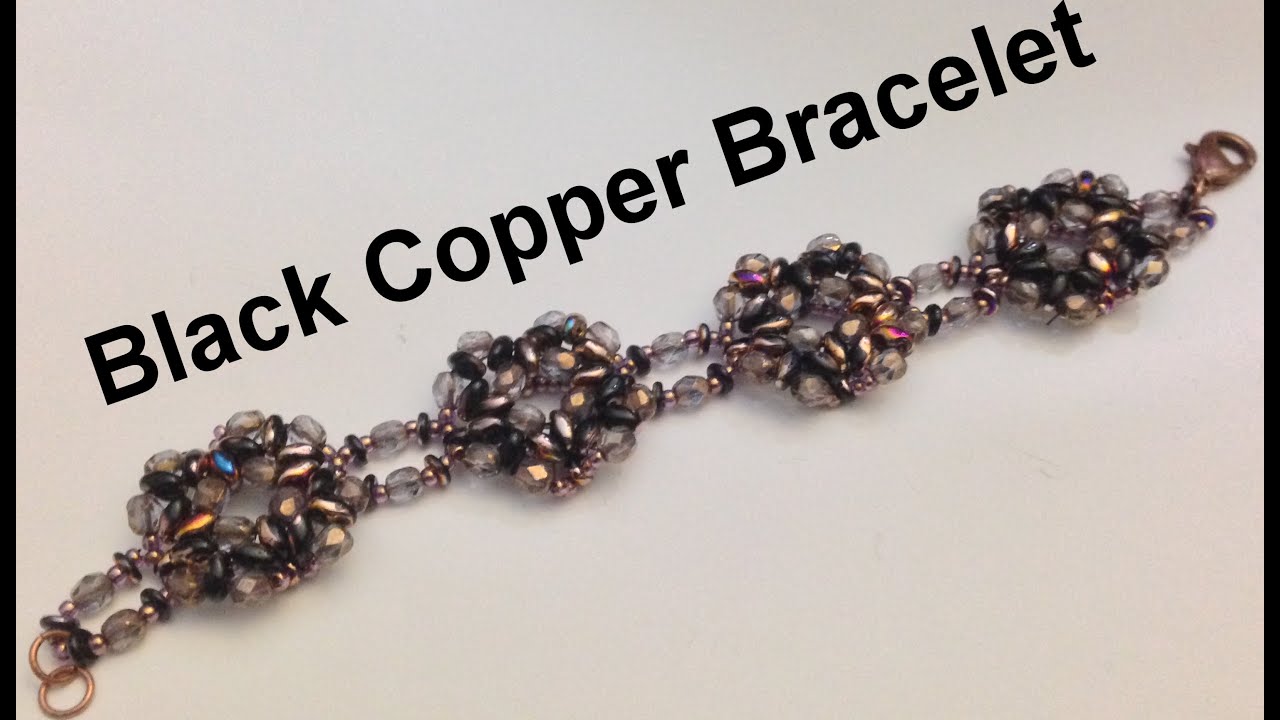 Black Copper Bracelet- Collaboration with Gina's Gem Creations - YouTube
