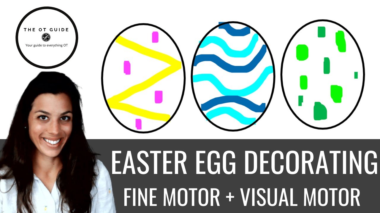 Easter Egg Decorating for Fine Motor + Visual Motor Skills! Jamboard ...