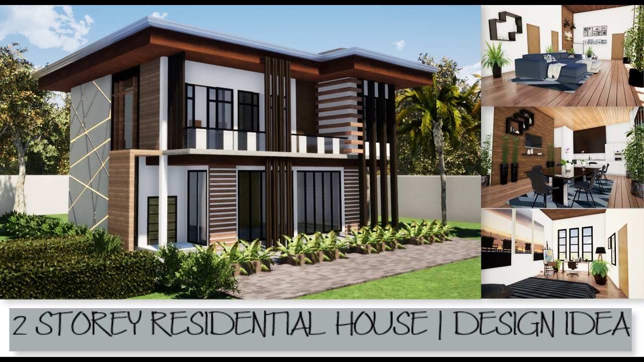 Two Storey House Design 140SQM 4 Bedroom ArchCom YouTube