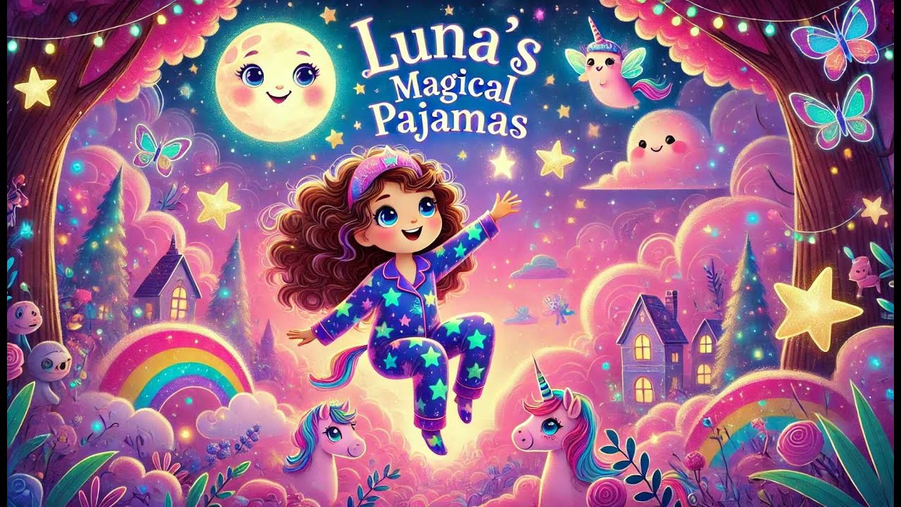 Luna's Magical Pajamas: A bedtime adventure story for kids - YouTube