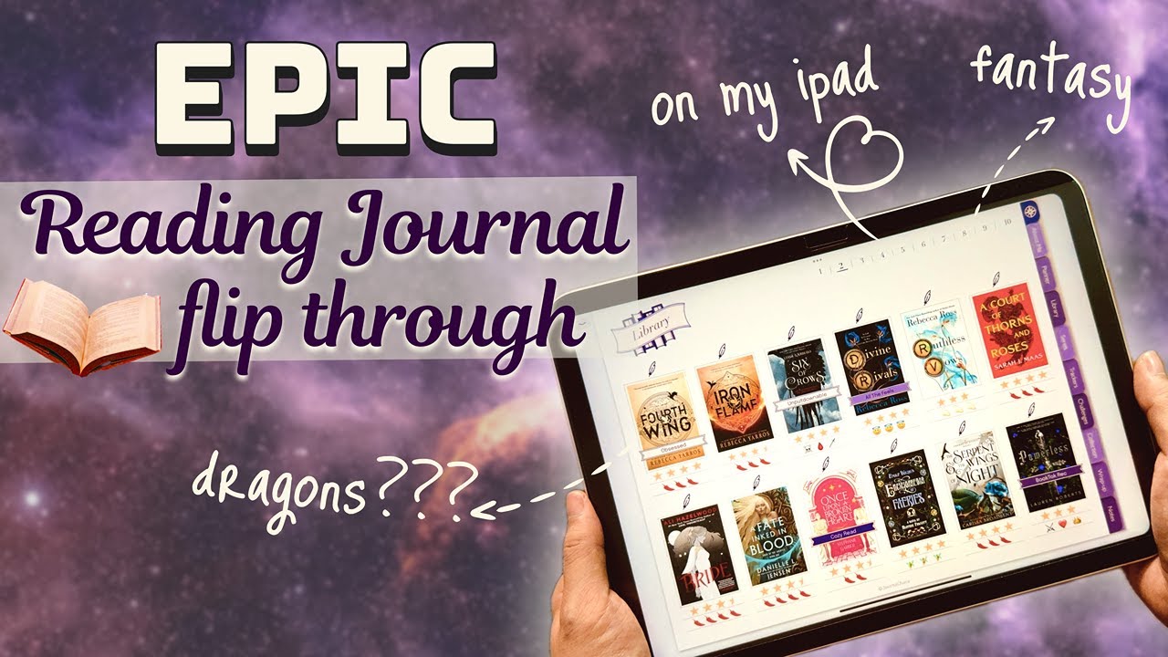 Digital Reading Journal Flip Through | Fantasy Vibes 🐉🏰⚔️ - YouTube