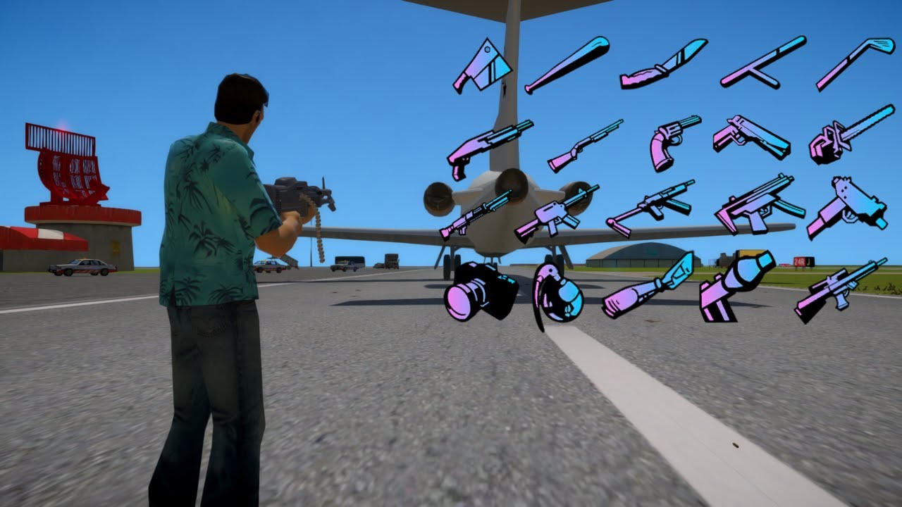 All Weapons and Sounds in GTA Vice City NextGen Edition in 69 Seconds ...