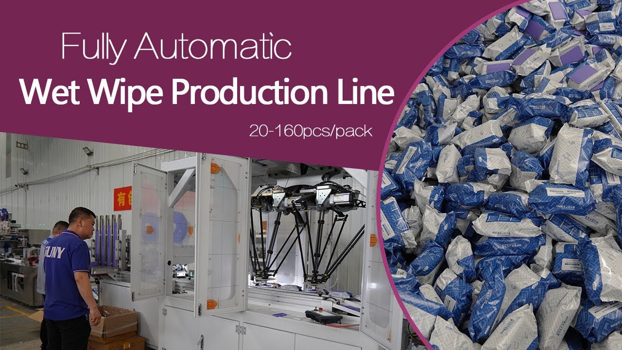 Fully Automatic Wet Wipes Production Line - YouTube