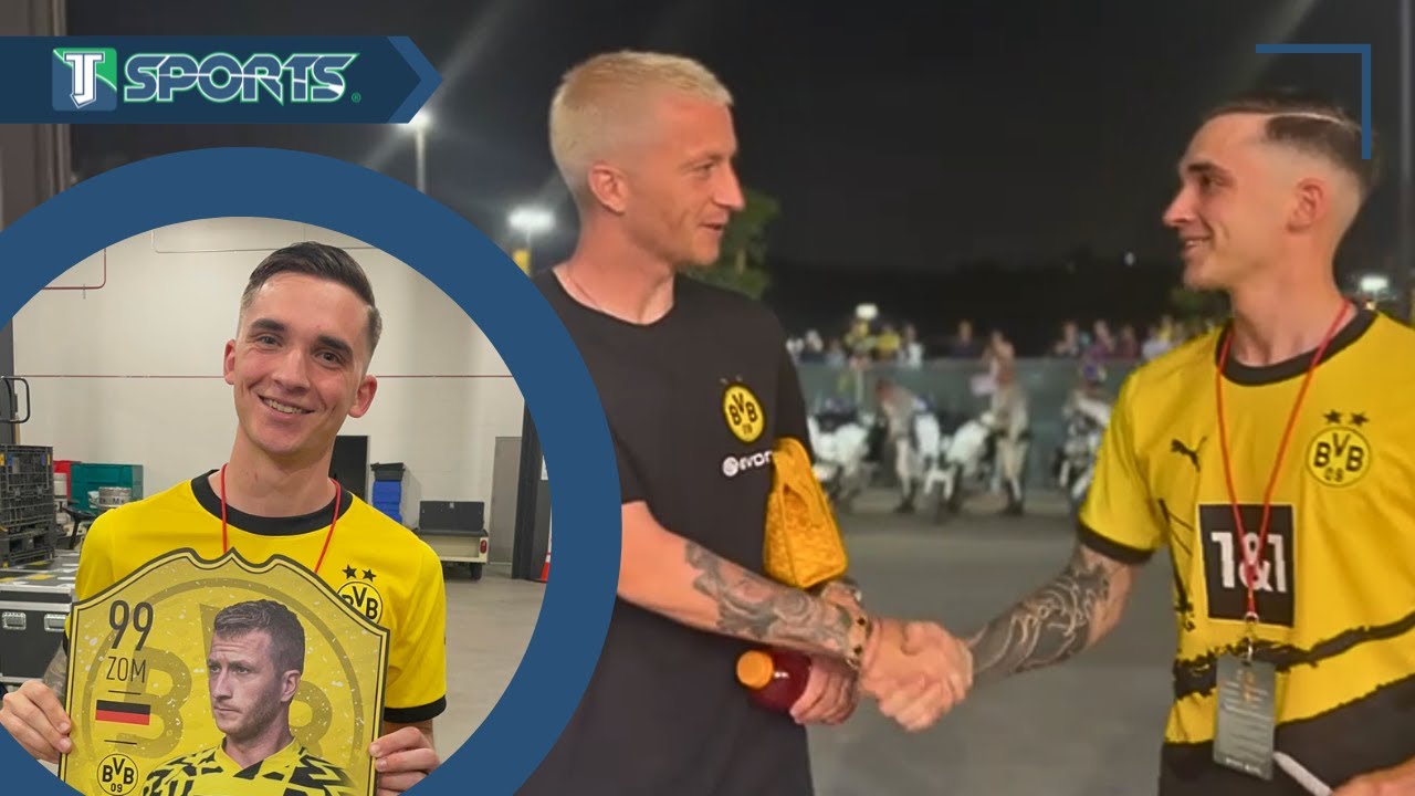 🥺 Un fan lo arriesga todo por ver a Marco Reus | El momento más emotivo ...
