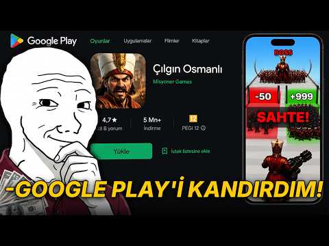 GOOGLE PLAY'İ KANDIRIP PARA KAZANMAK! (deney)
