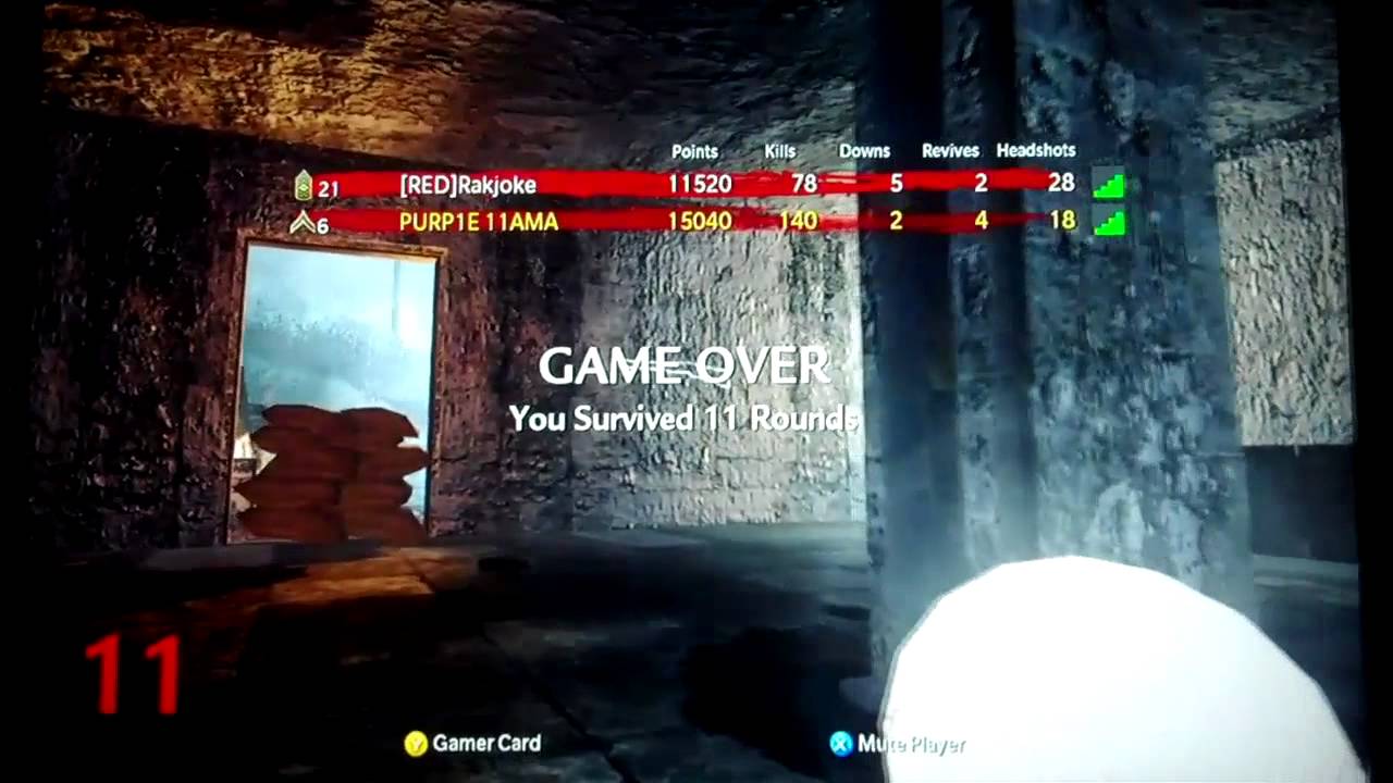 Longest CoD WaW Nazi Zombies Gameover Screen Ever - YouTube