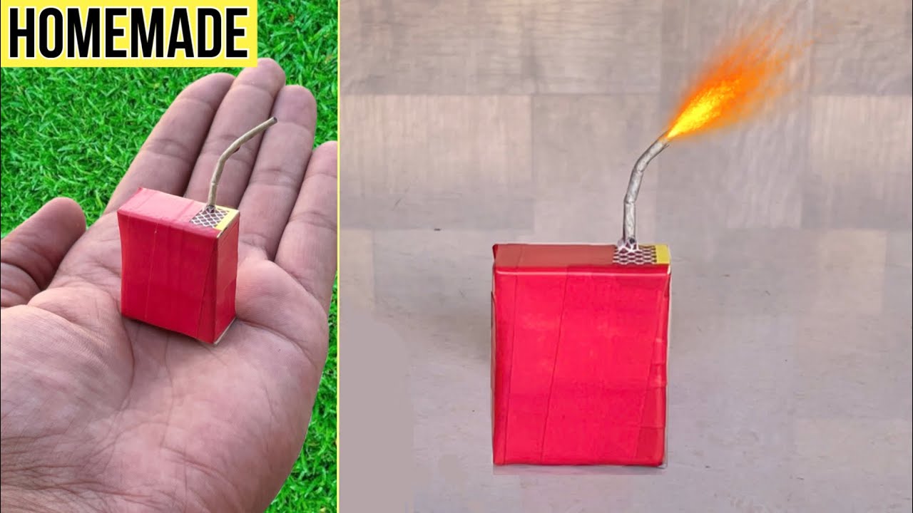 How To Make Diwali Crackers With Matchbox - Machis Se Pataka Kaise ...