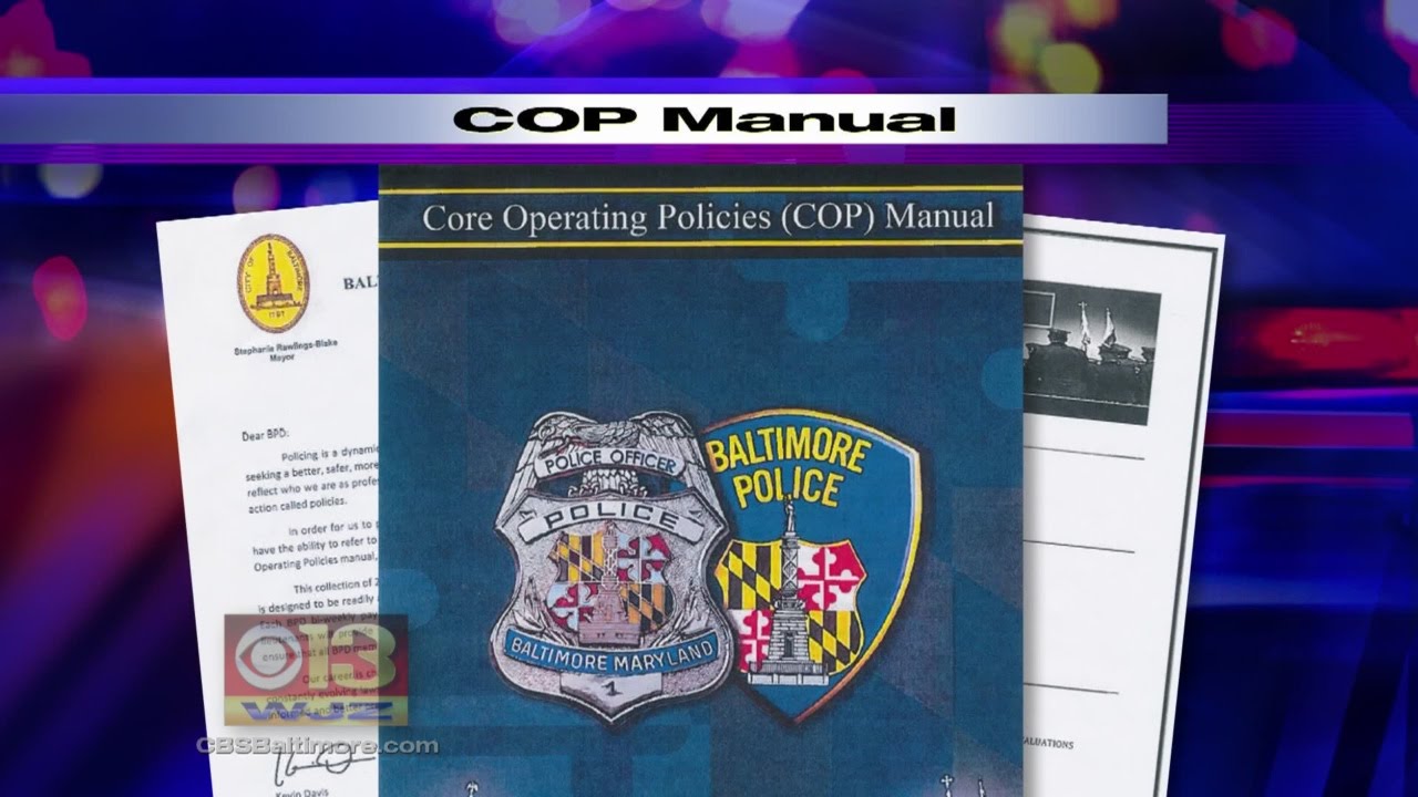 Baltimore Police Release Policy Cheat Sheet For Officers - YouTube