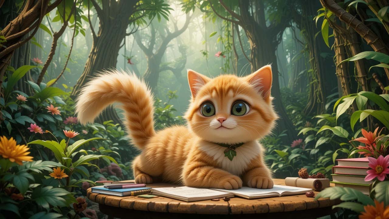 "Lila the Jungle Cat" Got Admission In School | AI Animated Movie - YouTube