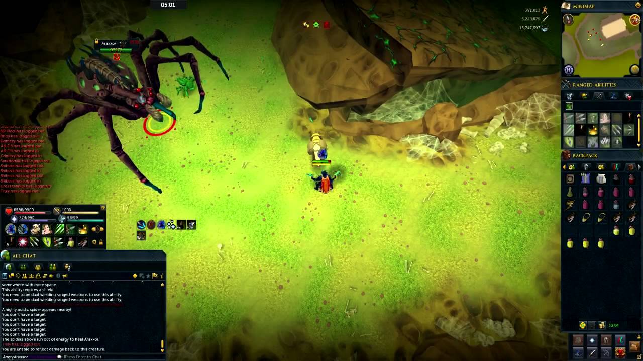 [RS3] Araxxor example kill - path 2 (Asc/Siren) - YouTube
