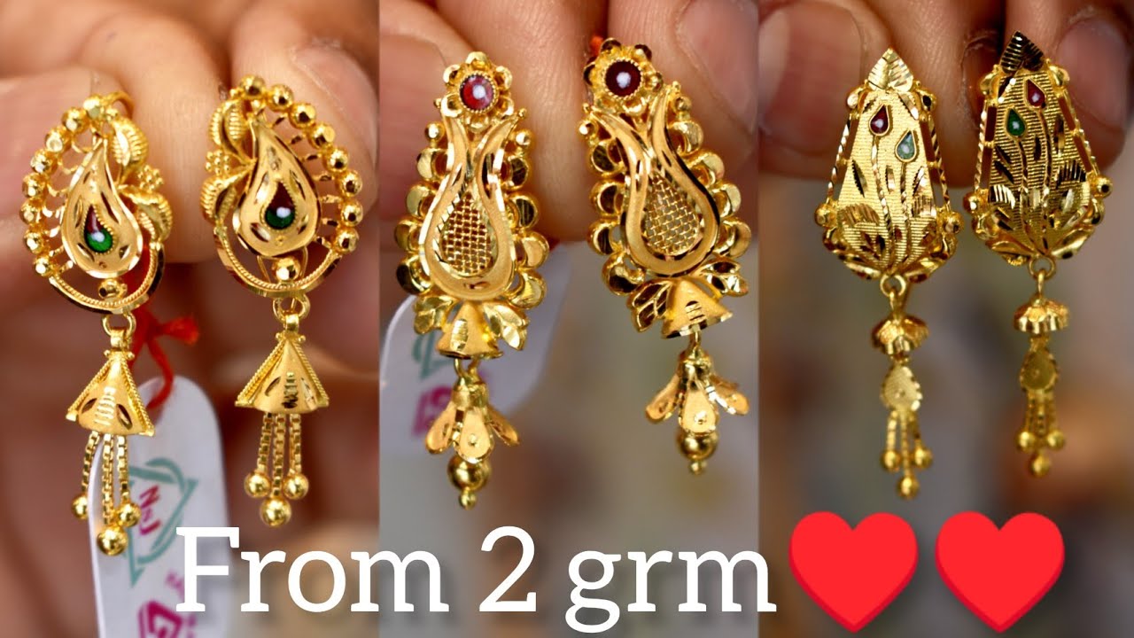 2grm gold earrings designs store