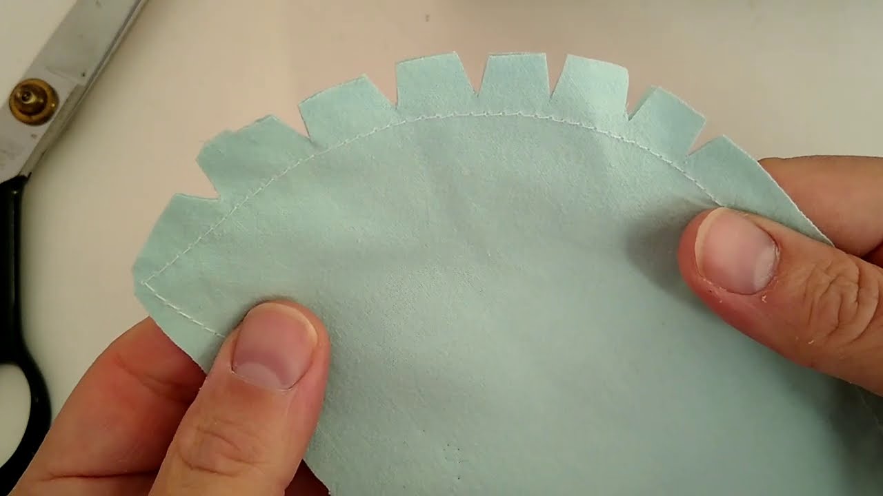 comment coudre un arrondi et un angle droit, couture débutant - YouTube