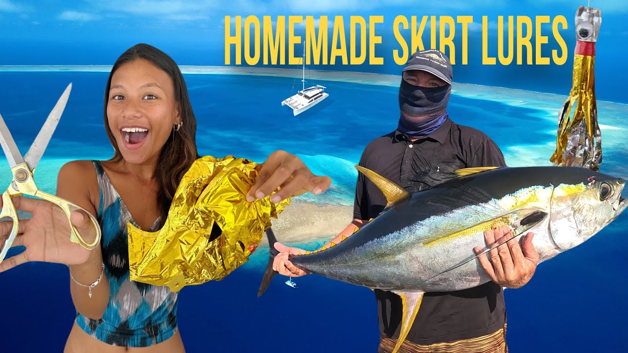 Gold Homemade Lures BIG Tuna #fishing - YouTube