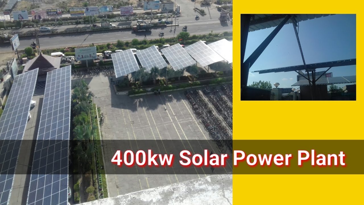 400kw Solar Power Plant site visit for rooftop installation with super ...