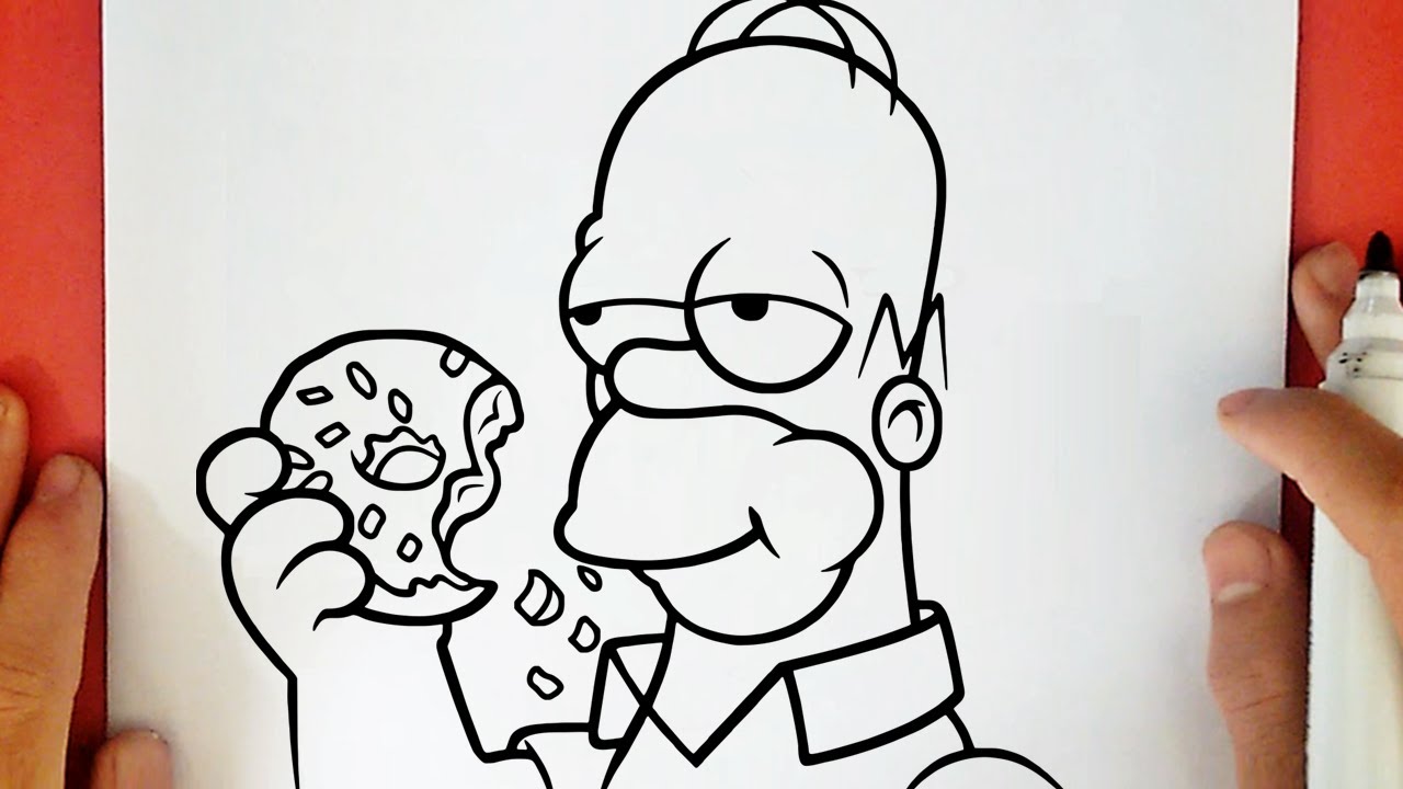 Como Dibujar A Homero Simpson Paso A Paso Dibujo Facil