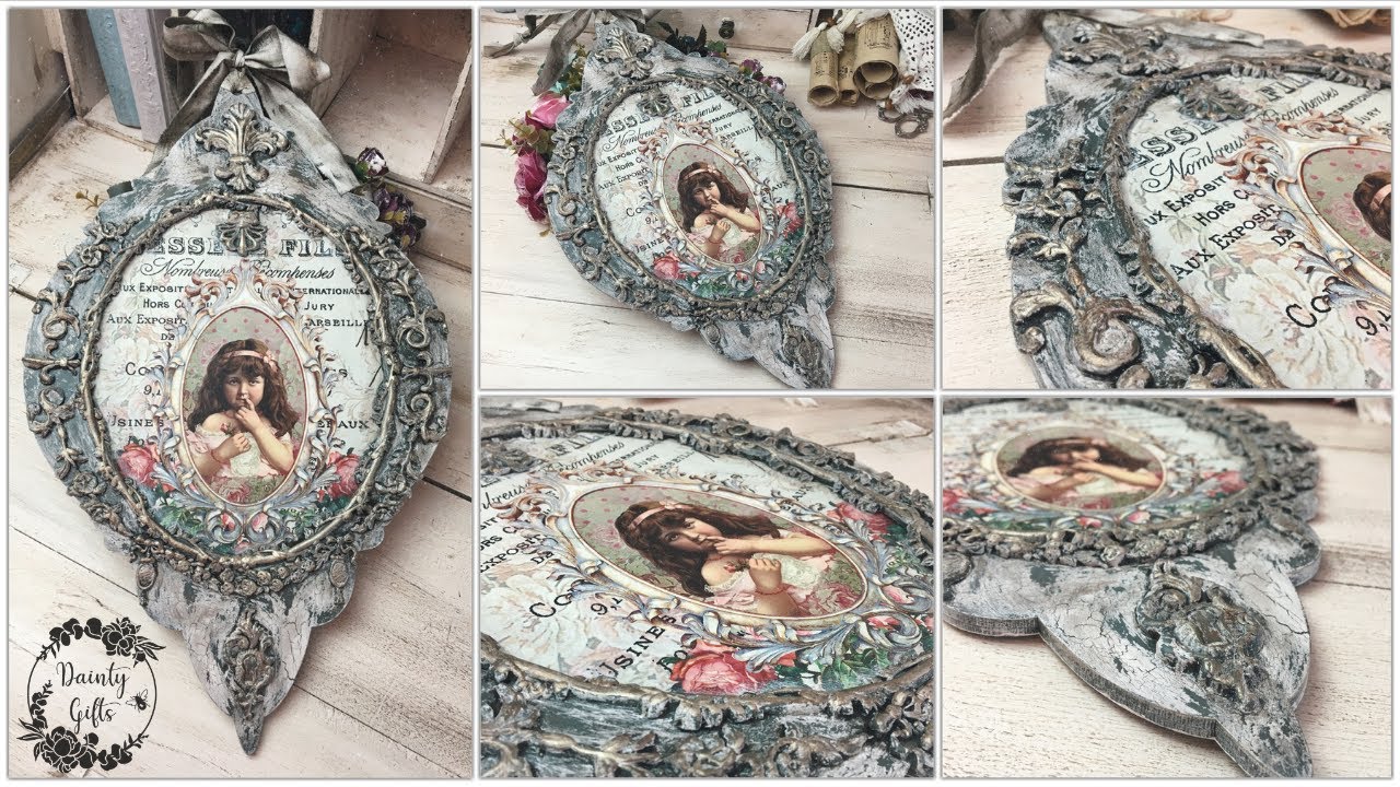 Shabby Chic Decoupage Wall Decor with Transfer Me by Dress My Craft ...