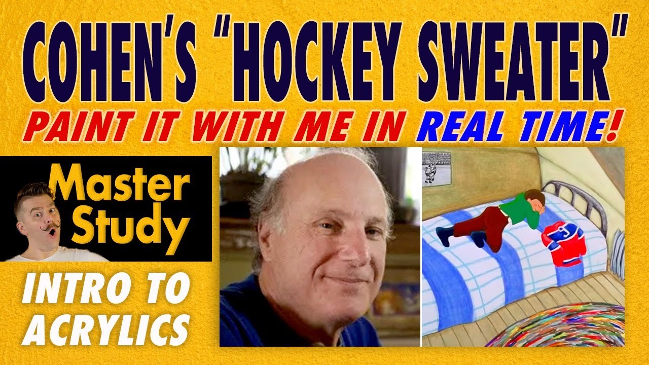 Paint "The Hockey Sweater" illustrated by Sheldon Cohen (1980)! –Intro ...