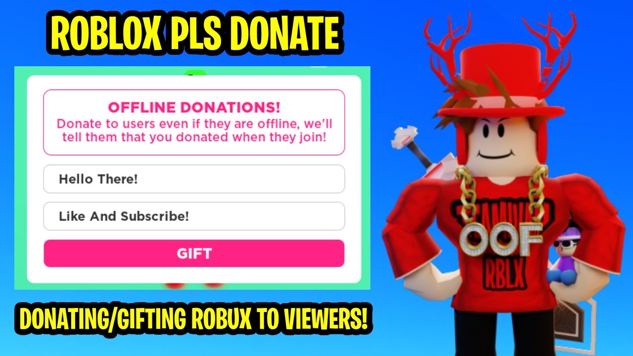 🔴ROBLOX PLS DONATE LIVE! DONATING/GIFTING TO VIEWERS! - YouTube
