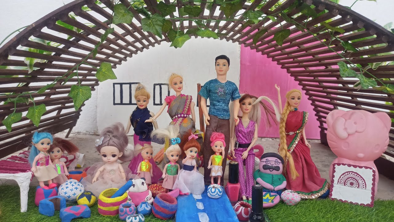 barbie doll all day routine in Indian village routine-234 | Barbie doll ...