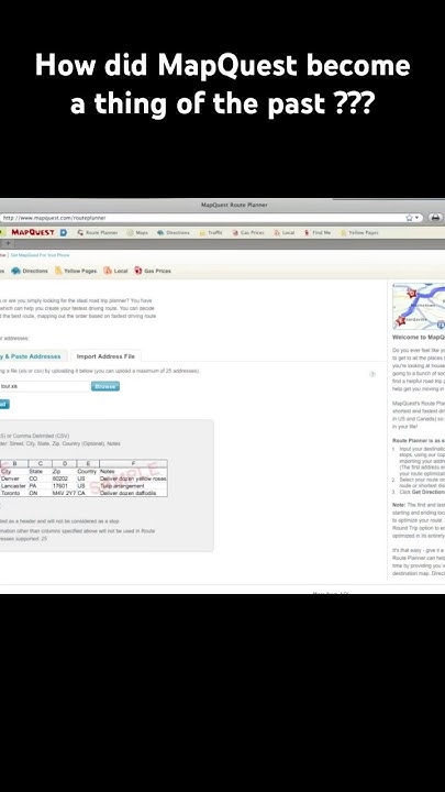 Is MapQuest still in Business ??? #mapquest #maps #travel #gps - YouTube