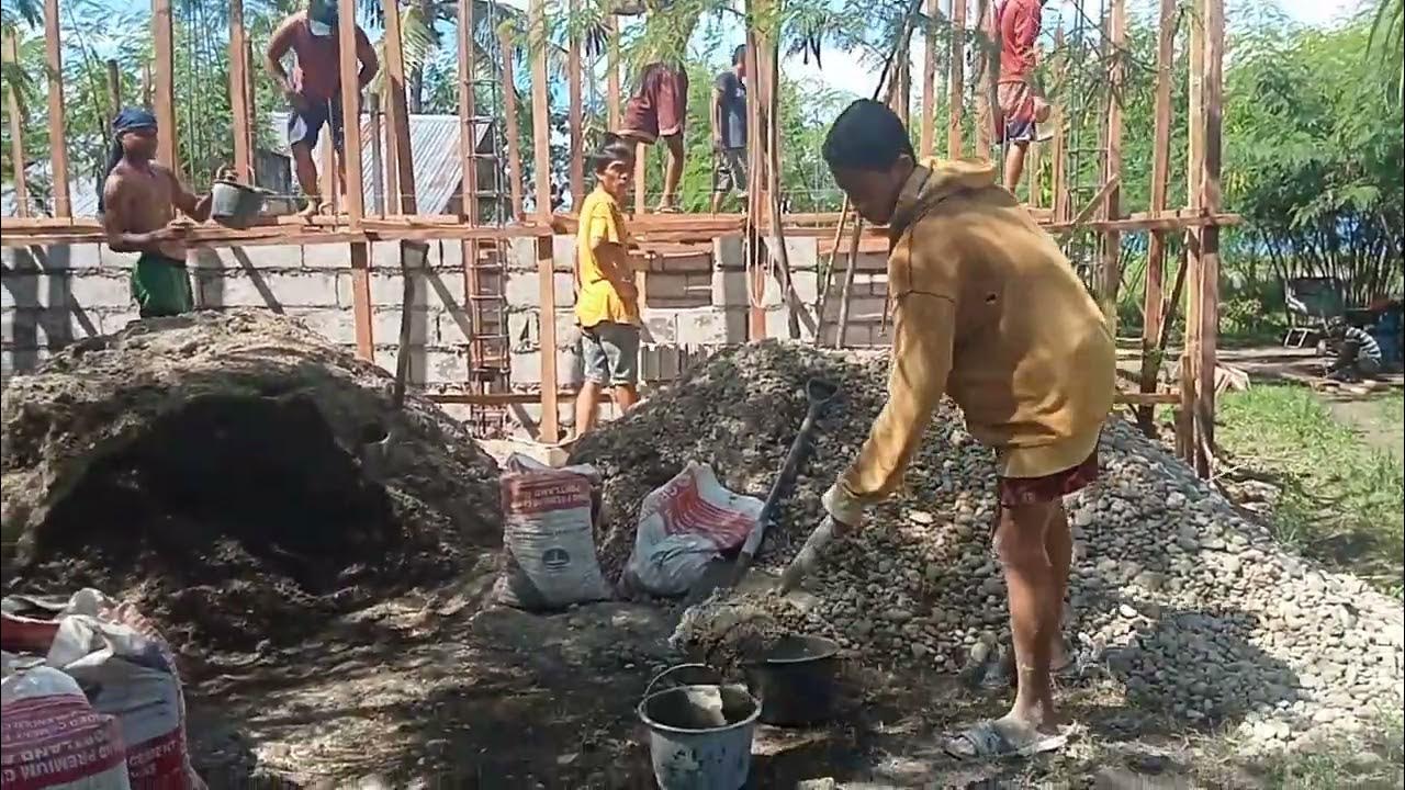 Day 6 ng paggawa ng bahay 30sqm - YouTube