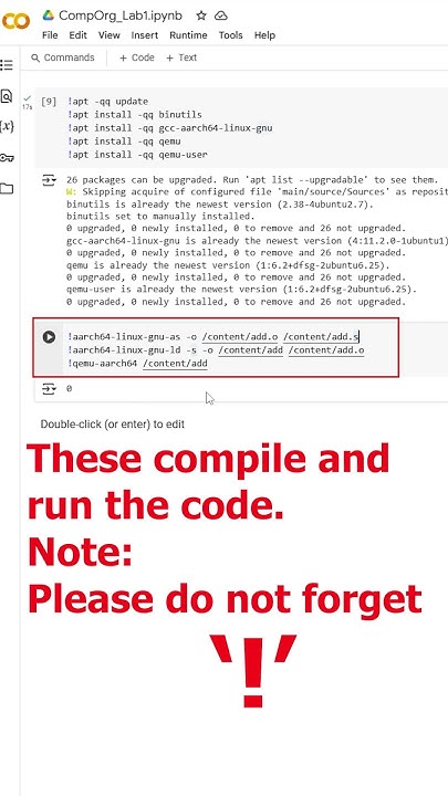 Don't have a Raspberry Pi? Use Google Colab Instead - ARM Assembly - YouTube