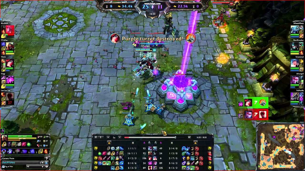 Zed hacking in a LoL game - YouTube