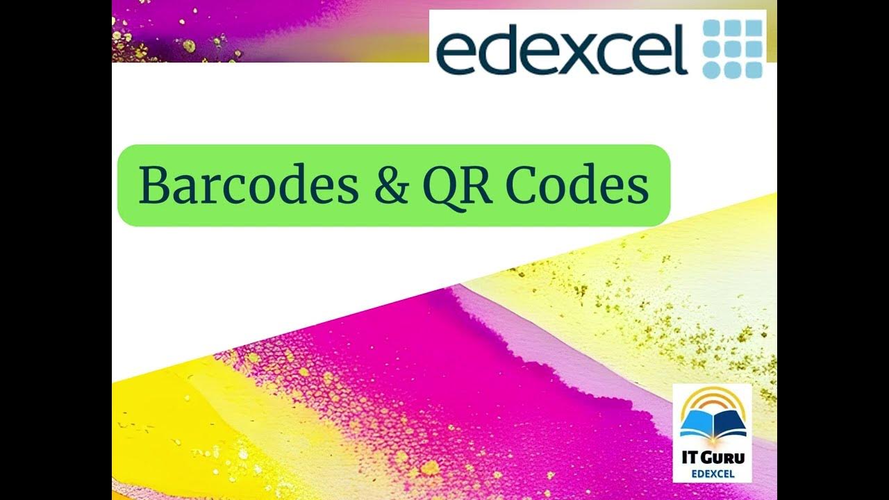 Edexcel IAL - AS - Information Technology - Unit 1 - Topic 1.2 Bar Codes and QR Codes - YouTube