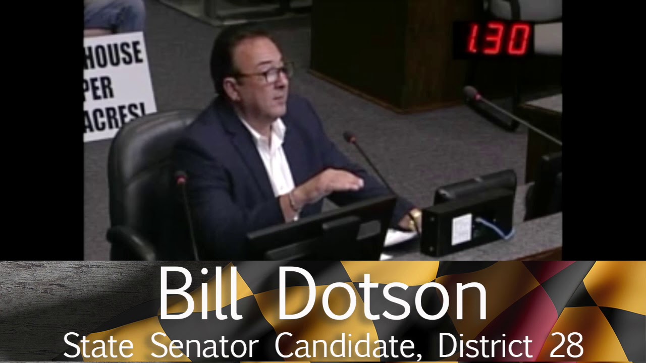 Bill Dotson for MD Senate - Watershed Conservation District - Charles County - YouTube