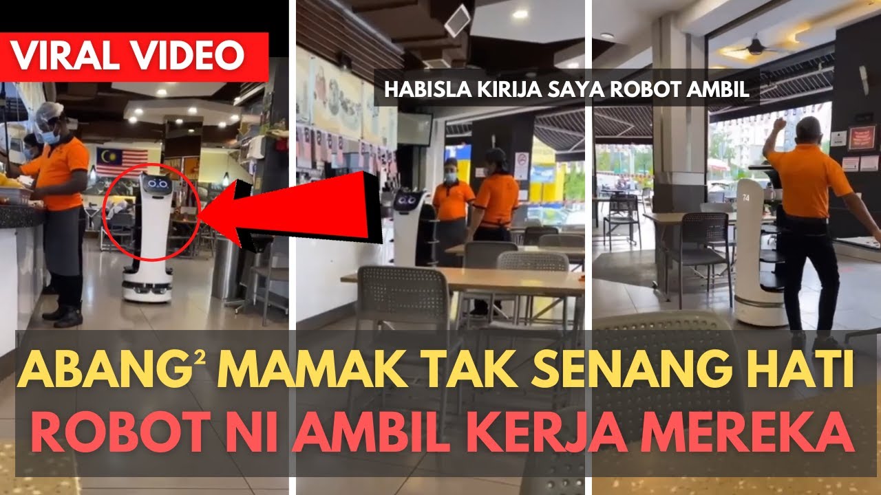 Robot Ni Rampas Kerja Abang² Kedai Mamak | Viral Malaysia - YouTube