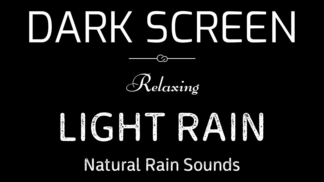 Light Rain Sounds for 3 Hours – Rain Sounds for Sleeping and Stress ...