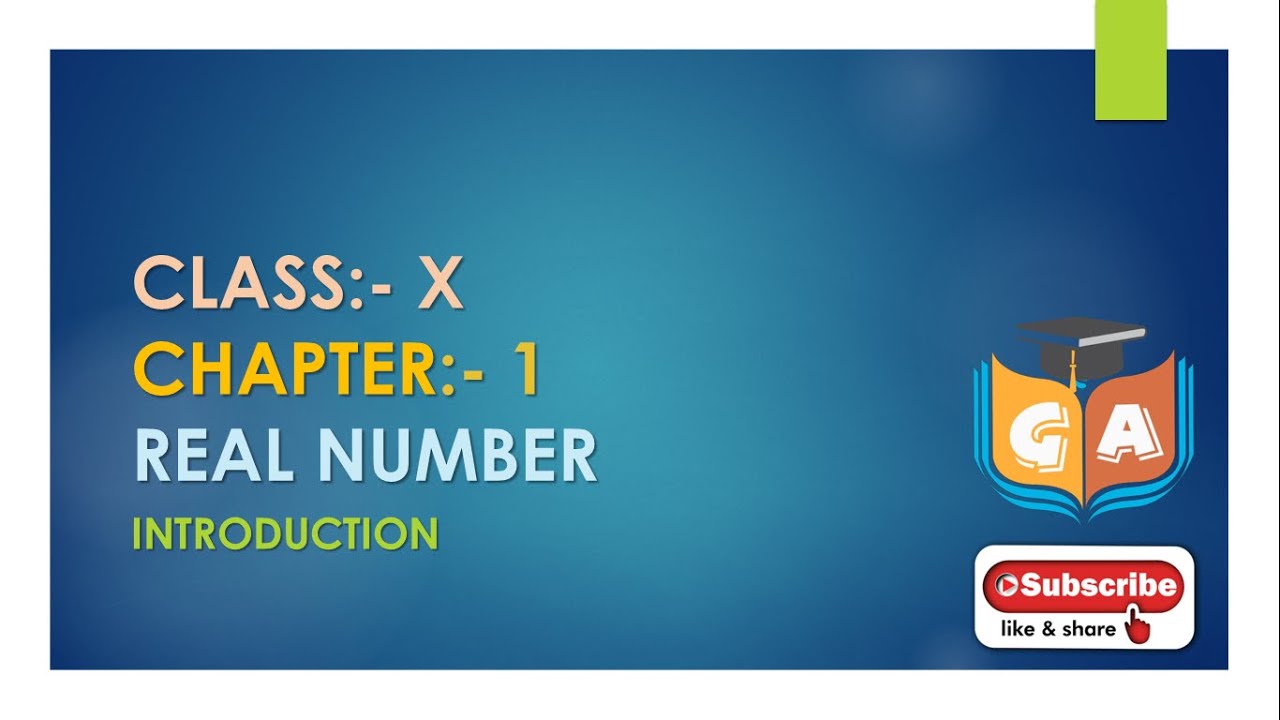Class - 10th | Maths Chapter 1 | INTRODUCTION (Real Number) | NCERT ...