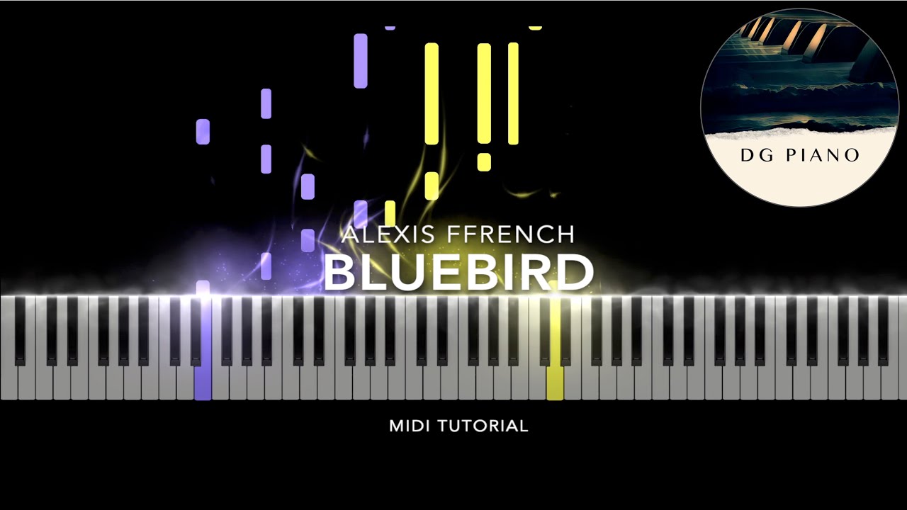 Alexis Ffrench - Bluebird (Piano Tutorial) - YouTube