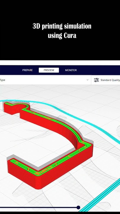 3D printing simulation using Cura - YouTube