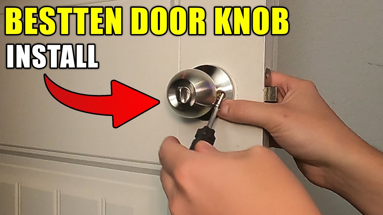 How To Install Privacy Door Knob (Bestten Door Knob) - YouTube